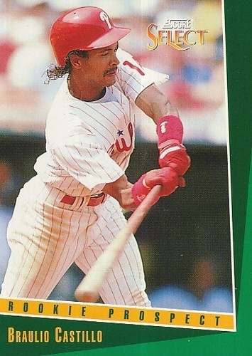 #340 PHILADELPHIA PHILLIES BRAULIO CASTILLO BASEBALL CARD SCORE SELECT ...