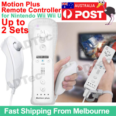 Motion Plus Wireless Remote Controller / Nunchuck for Nintendo Wii Wii ...