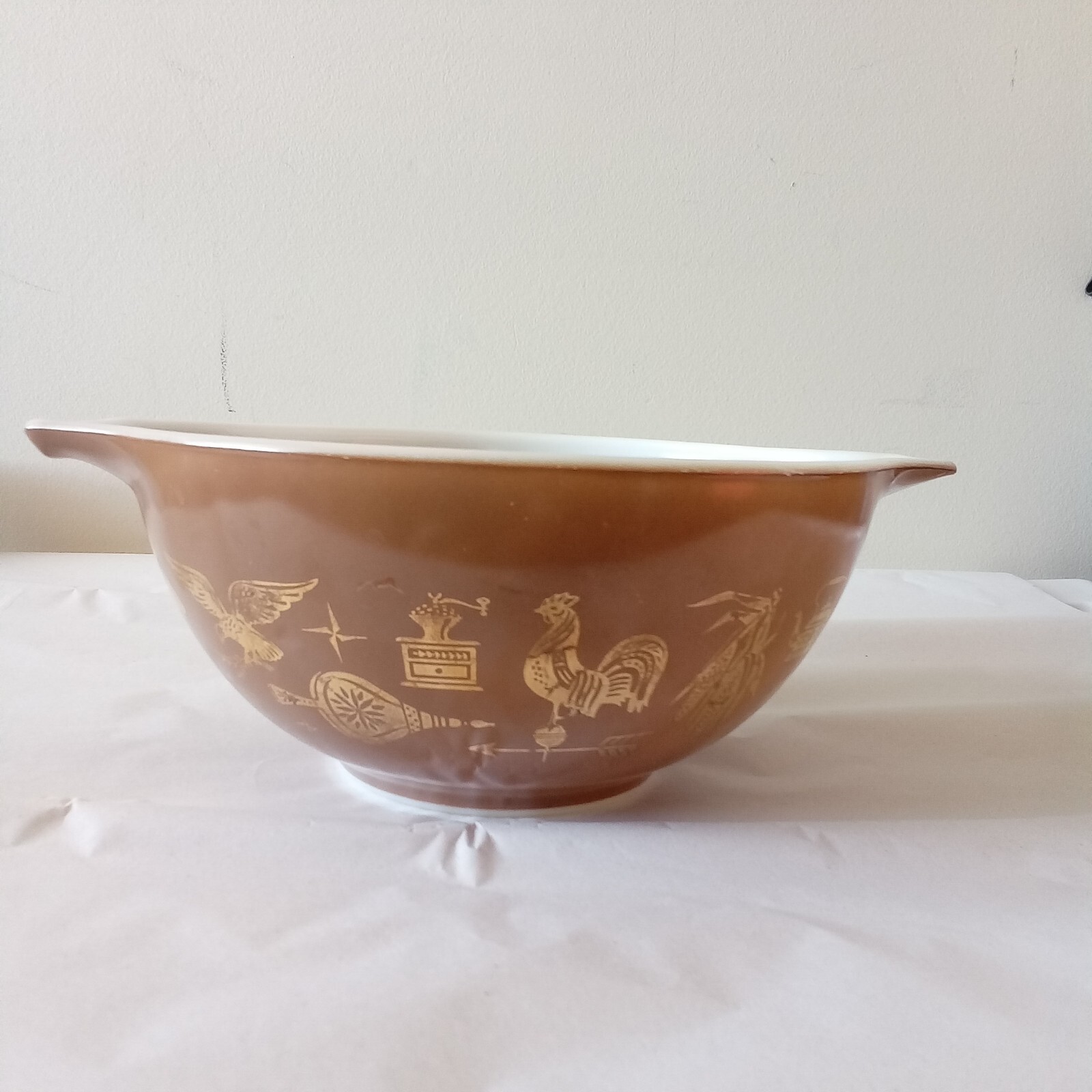 Pyrex 442 Vintage Early American Cinderella Nesting Mixing Batter Bowl ...
