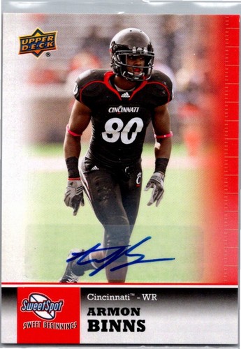 2011 Upper Deck Sweet Spot Sweet Beginnings Auto Armon Binns #37 Auto ...