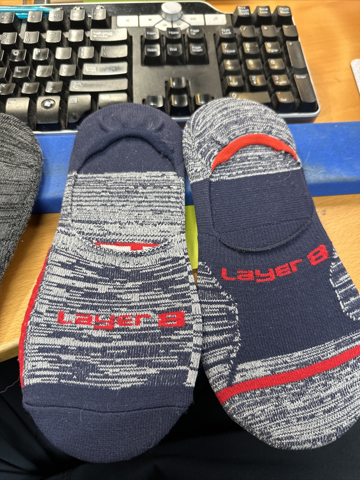 Layer 8 SOCKS 4 PACK SUPER INVISIBLE BLK | BLACK Mens Large 9-12 | eBay