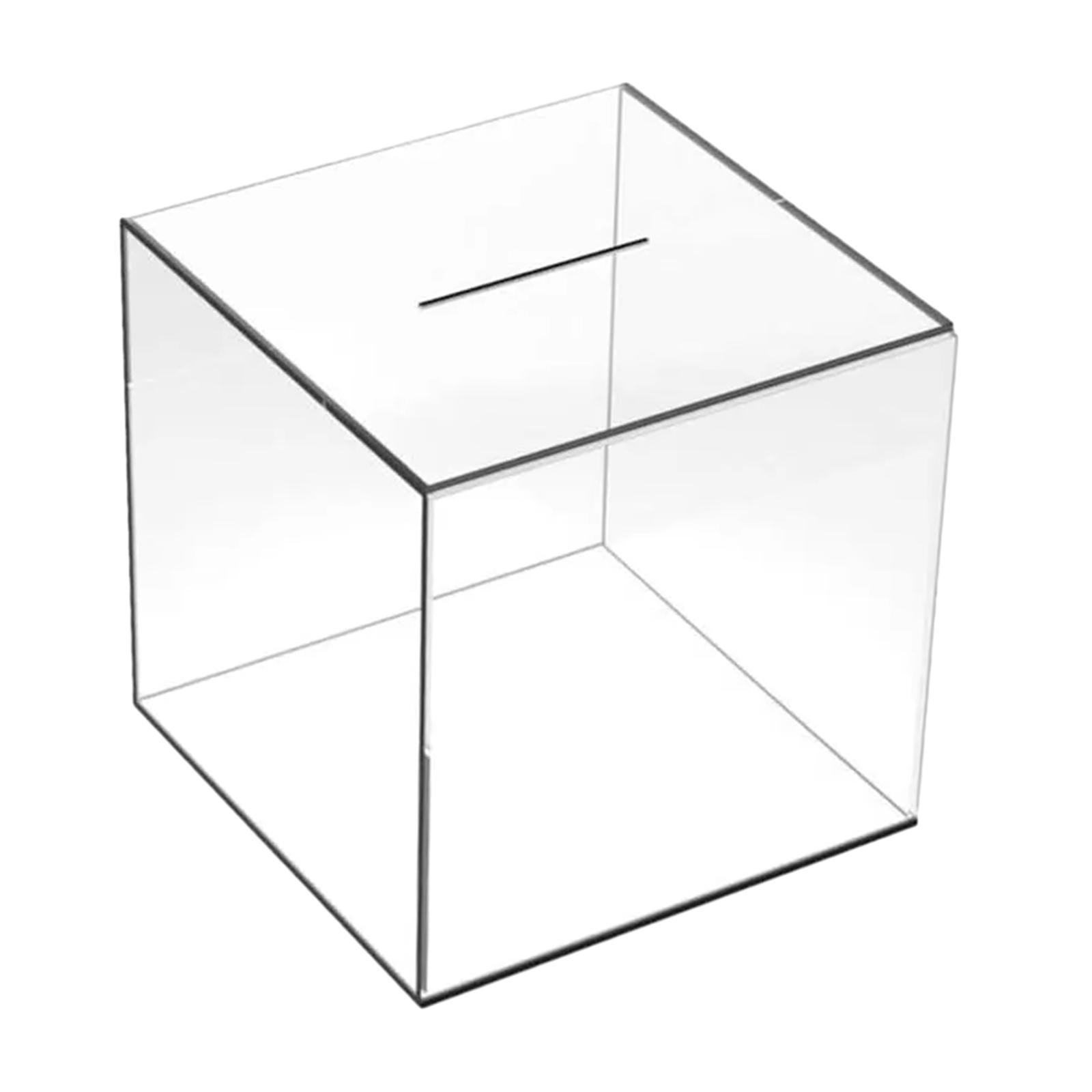 Piggy Bank Cash Saving Multipurpose Transparent Square Money Saving | eBay