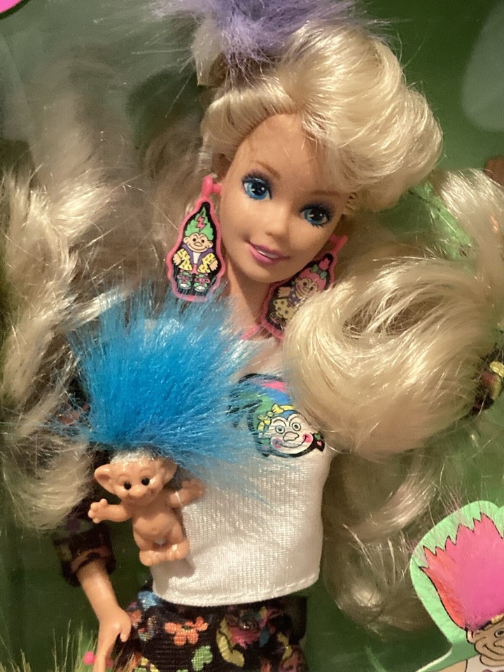 1992 Barbie “ Troll Edition “ Brand New! Blonde Barbie With Little ...