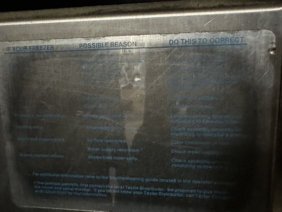 Rare Taylor 415-27 Ice Cream Soft Serve Milkshake Machine Countertop ...