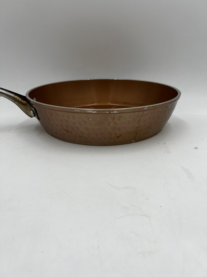 Gotham Steel Hammered 10 inch Deep Non-Stick Frying Pan Skillet Heavy ...