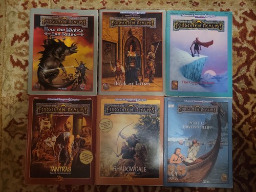 D&D Forgotten Realms - Lot of 6 modules - Tantras, Shadowdale, Great ...