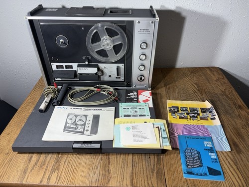 Vintage Sony TC-260 Reel-to-Reel Tape Recorder Stereo Player & Original ...