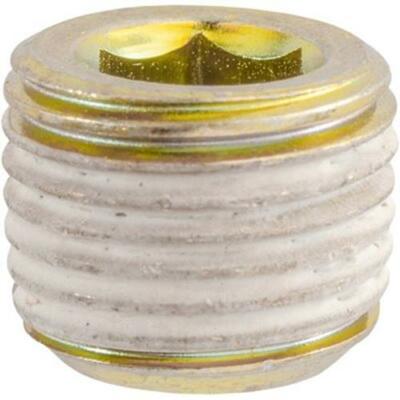 British Pipe Plugs 1/8"-28 Hex w/ Sealant Yellow Zinc Qty 25 | Socket ...