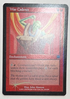 MTG WAR CADENCE (FOIL) Mercadian Masques (OldManMTG 002-404) | eBay
