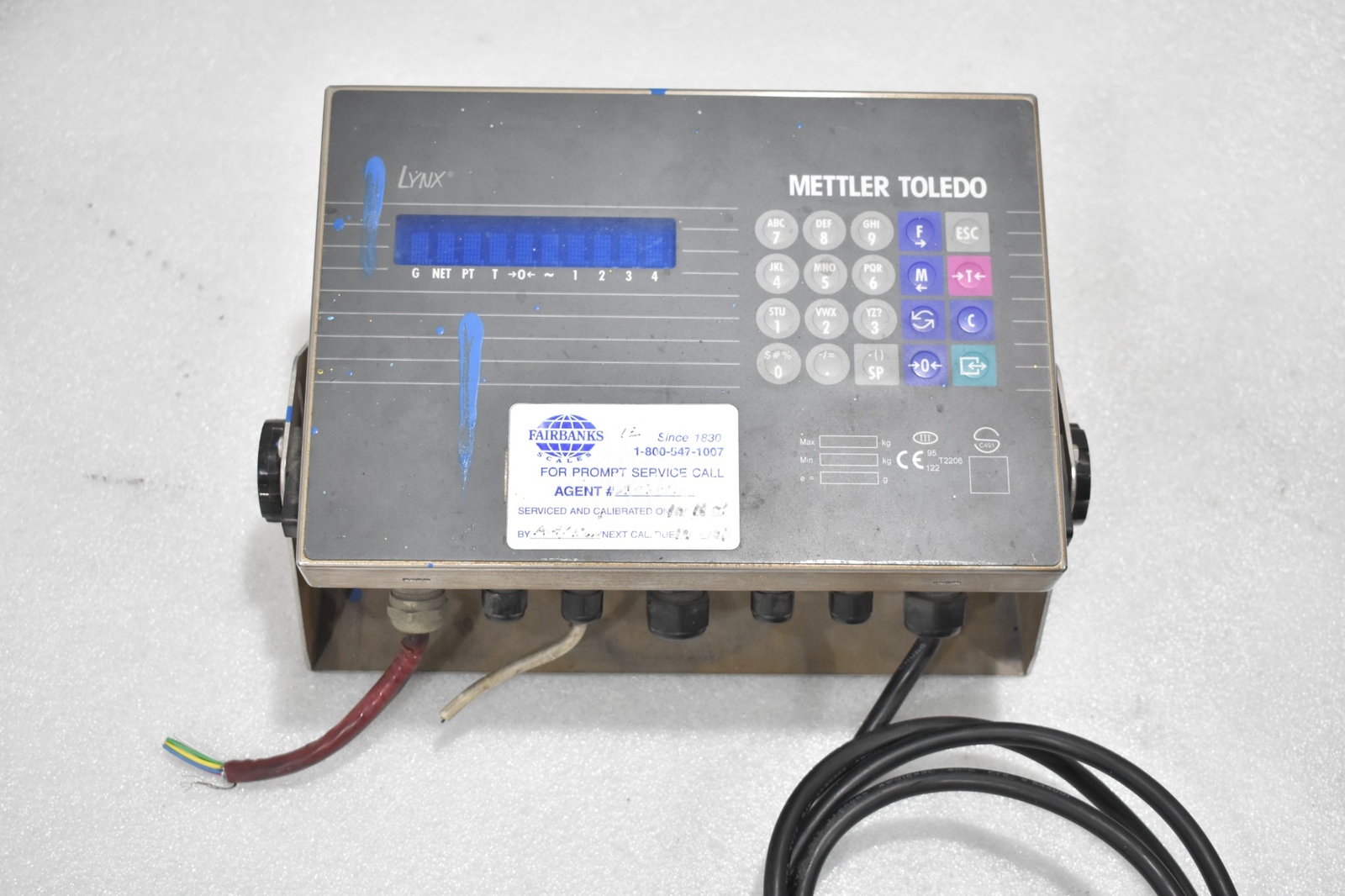 METTLER TOLEDO LTHA-0000-000 LYNX WEIGHT SCALE DIGITAL INDICATOR, 100 ...