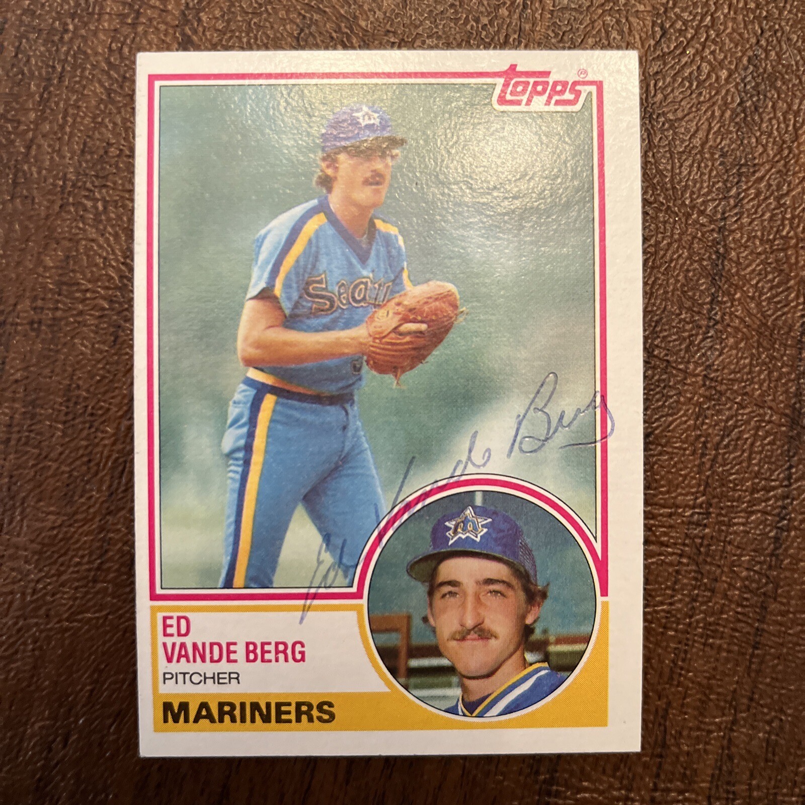 ED VANDE BERG 1983 TOPPS AUTOGRAPHED SIGNED AUTO BASEBALL CARD | eBay
