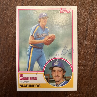 ED VANDE BERG 1983 TOPPS AUTOGRAPHED SIGNED AUTO BASEBALL CARD | eBay