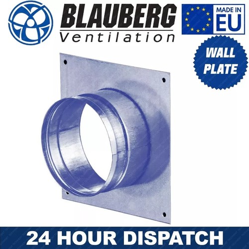 Ducting Wall Mount Plate Spigot Metal Ventilation Connector Extractor ...