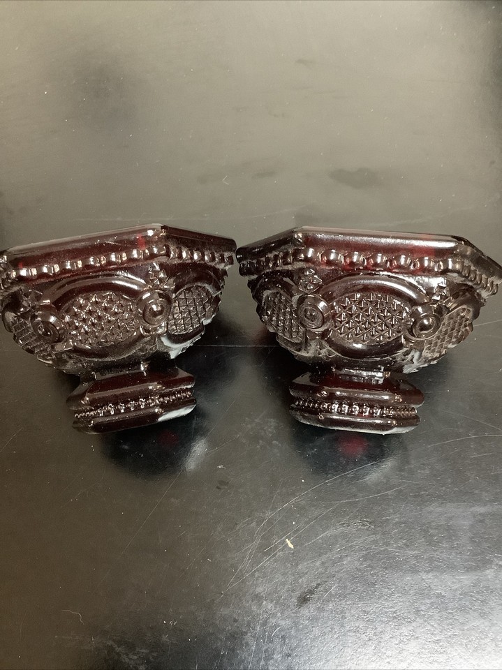 13 Piece Avon 1876 Cape Cod Ruby Red Glass Charisma Cologne Houseware ...