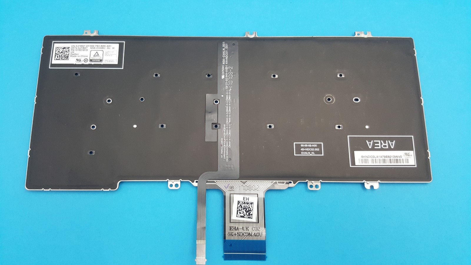 Keyboard UK Dell Latitude 5280 5289 5290 7280 7290 7380 7390 0JF8W7 ...