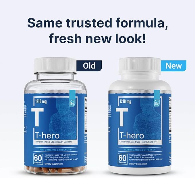 Essential Elements T-Hero Male Health Supplement Muscle Support - New ...