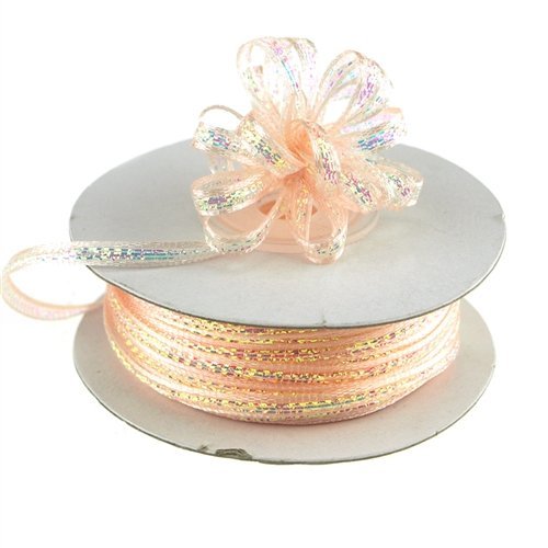 1/8" X 50 Yards Iridescent Pull String Bows Ribbon Art Party Wedding ...