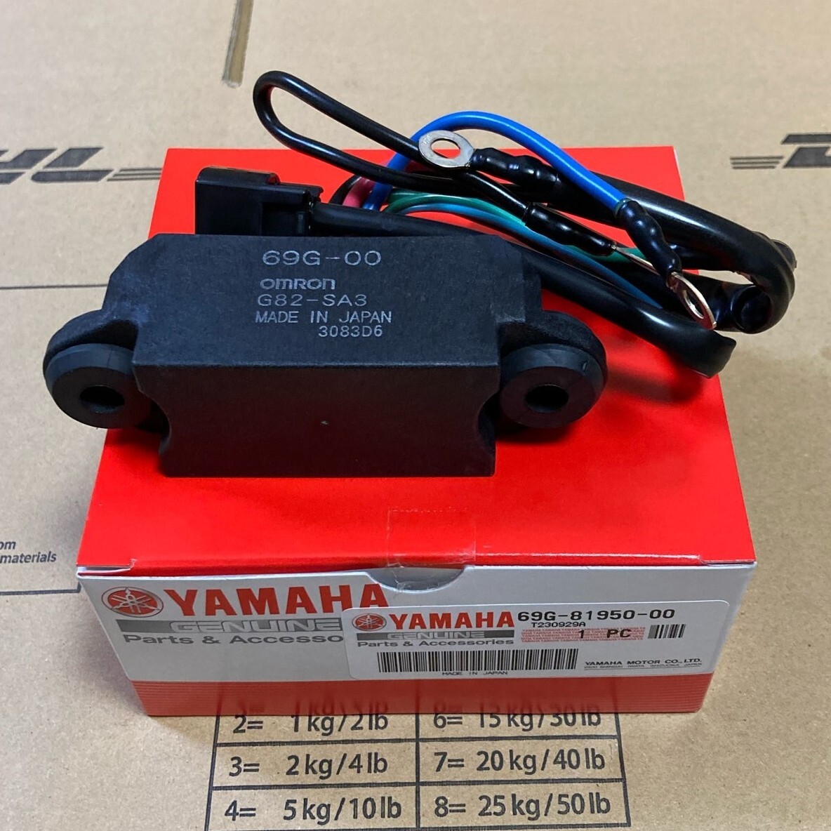 Yamaha Relay Assembly 69G-81950-00-00 OEM T9.9 T8 Outboard Models for ...