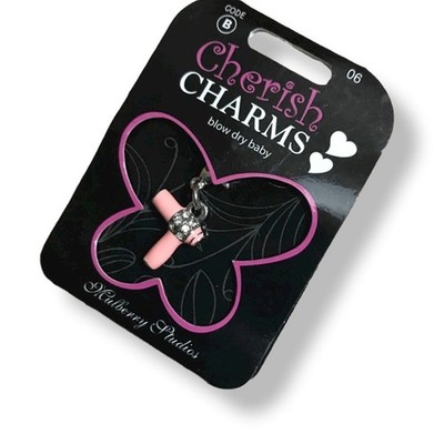 Cherish Charms Blow Dry Baby Pink Hair Dryer Charm Bracelet NEW NWT | eBay