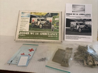 Peolini Design RESIN Model Kit Dodge WC 54 Ambulance 1/48 New In Open ...
