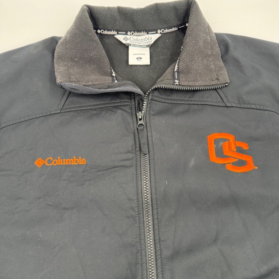 Columbia Oregon State Beavers Jacket Mens Large Full Zip Windbreaker ...