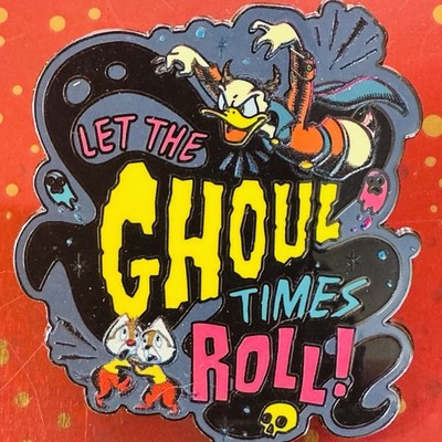 Disney pin 157665 Donald Duck Devil Chip Dale Let The Ghoul TImes Roll ...