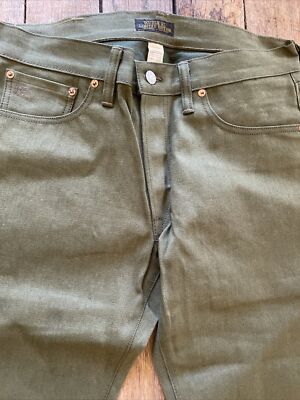 216 RRL Jeans Men's slim fit Japan woven selvedge denim Raw 216 RRL Jeans Men's slim fit Japan woven selvedge denim Raw