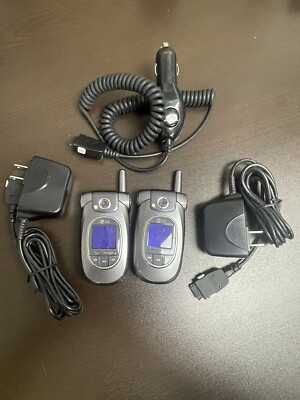 (2) LG VX8300 Verizon Cell Flip Phone BLACK 28mb Camera Wall Car ...