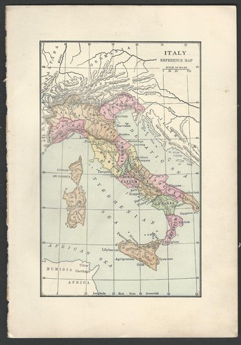 Map - ITALY REFERENCE MAP - Europe | eBay