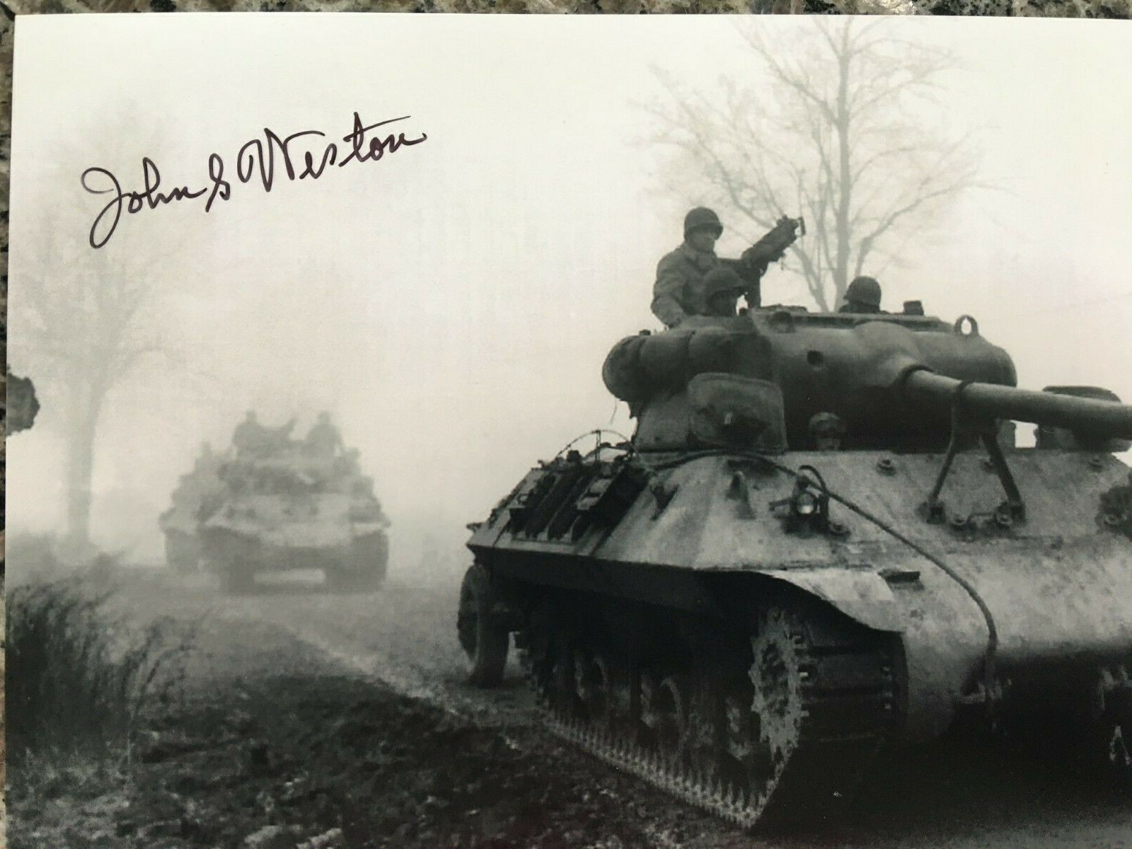 JOHN S. WESTON 758TH TANK BATTALION VETERAN RARE SIGNED PHOTO | eBay