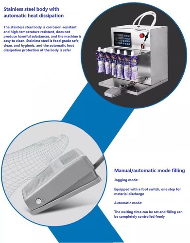 Automatic 6 Heads Hot Liquid Filler Filling Machine High Accuracy Spout ...