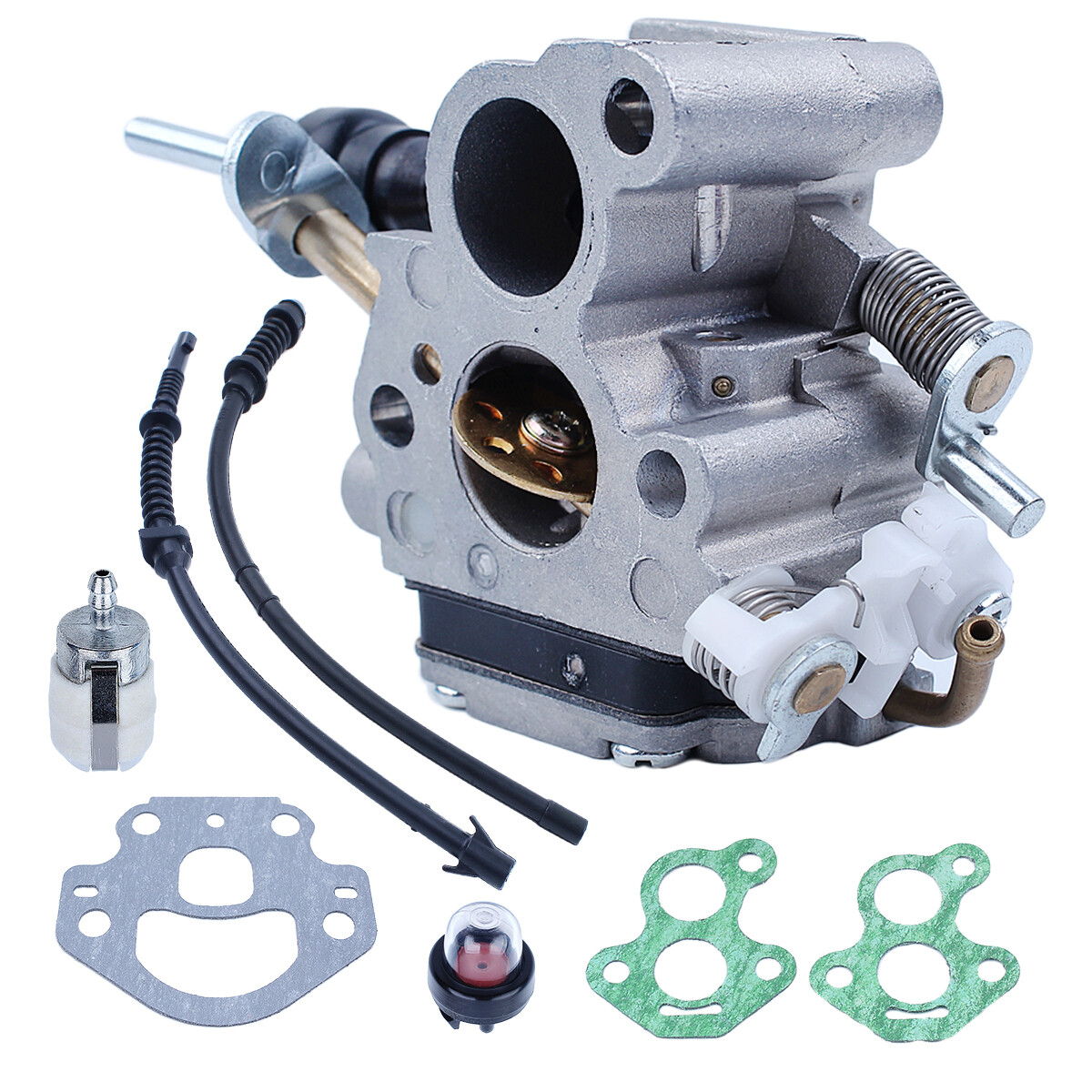 Carburetor Carb For Husqvarna 440 435E 440E 435 x-torq Fuel Filter Hose ...