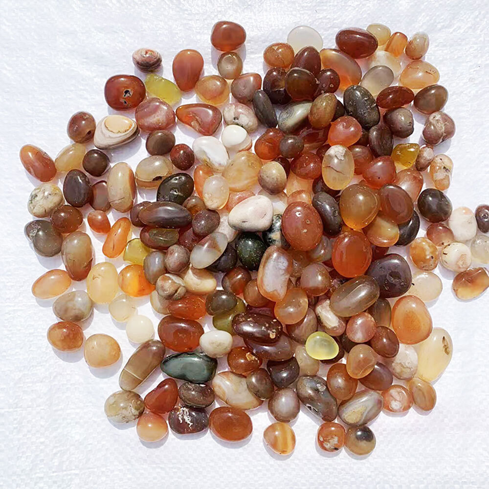 100g Natural Tumbled Crystals Mix Polished Agates Gemstones Healing ...