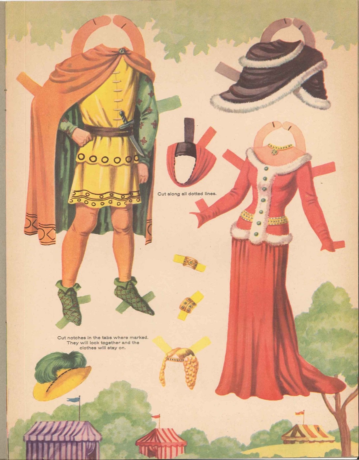 VINTAGE UNCUT 1940S Robin Hood MARIAN PAPER DOLL LASER REPRO~LO PR~HI ...