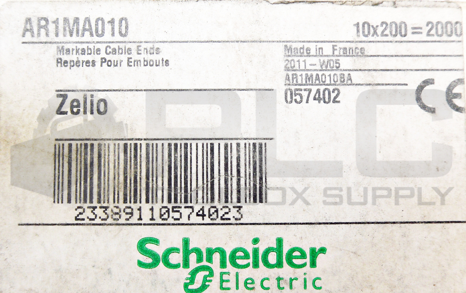 NEW SCHNEIDER ELECTRIC AR1MA010 # MARKERS 0,1,4,5,6,7,8,9 AR1-MA01 8X20 ...