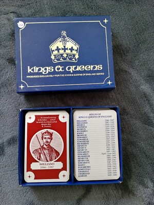 Kings and Queens Cards Classic Card Game History (1983 Esmonde ...