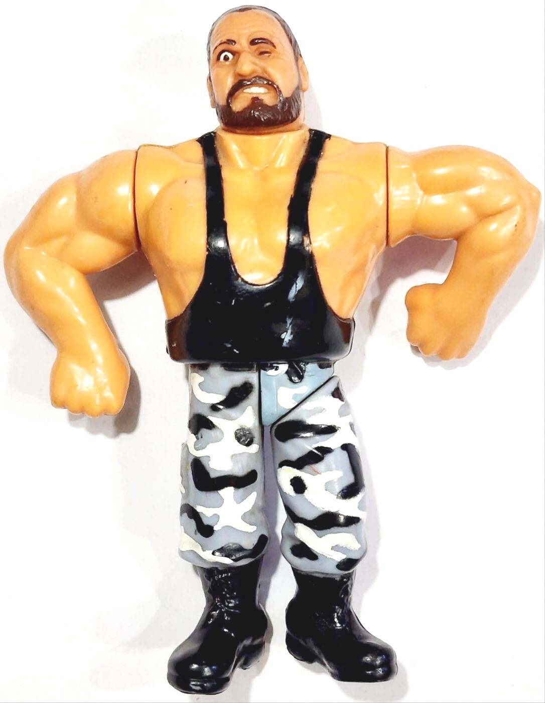 RARE VINTAGE 1990 HASBRO WWF WWE BUSHWHACKERS BUTCH 4" WRESTLING FIGURE ...