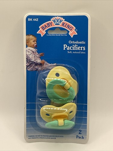 Bulk Order (Qty 4) baby king pacifier *2 Pack Soft Natural Latex ...