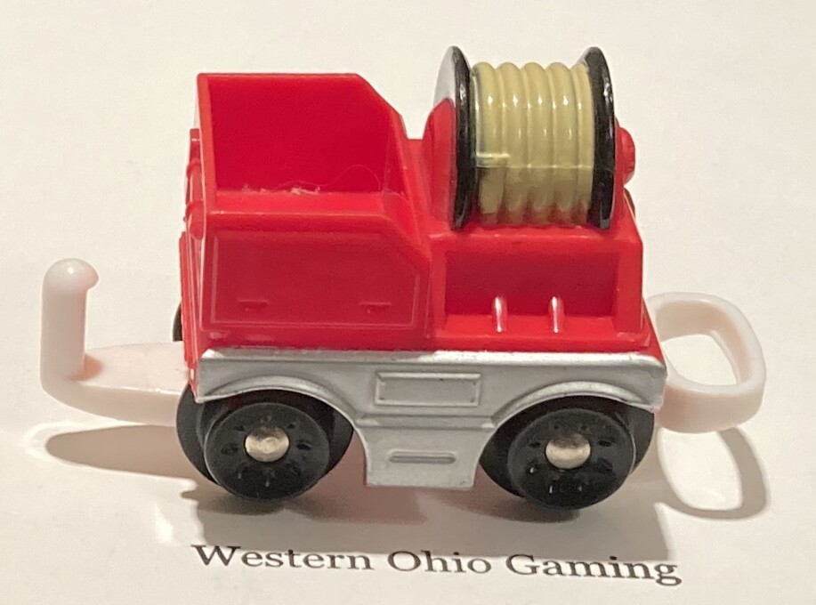 Fisher Price GeoTrax 2003 Red Water Hose Train Car USED READ Fire Truck ...