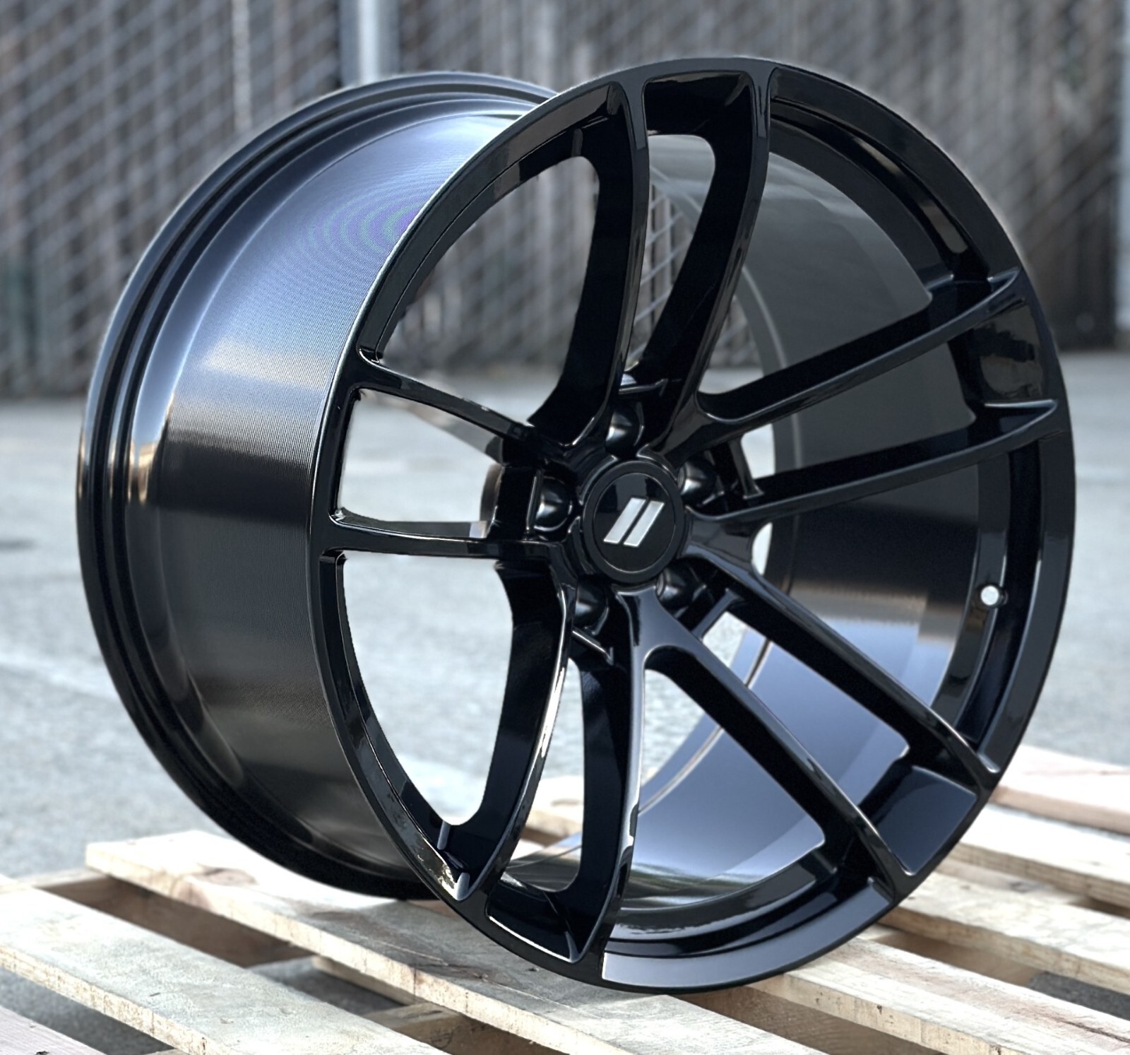 20X11 -2.5 GLOSS BLACK Rim Wheels FIT Dodge Challenger Charger Widebody ...