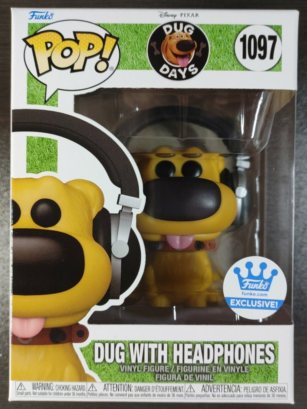 Funko Pop Dug With Headphones #1097 Dug Days Funko Shop Exclusive *IN ...