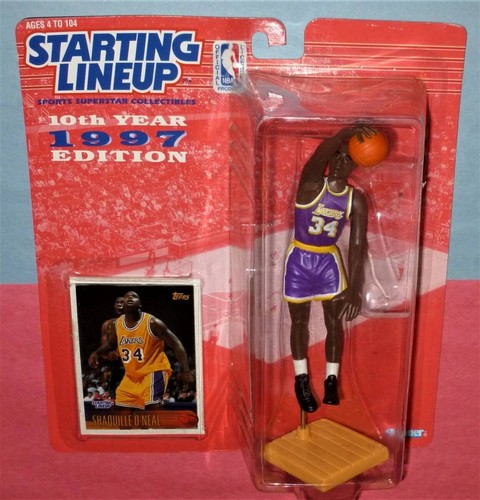 1997 SHAQUILLE O'NEAL Los Angeles Lakers *FREE_s/h* Starting Lineup ...