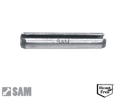 10 Spannstifte/Spannhülsen DIN 1481 EDELSTAHL 5X50 - schwere Ausführung ...