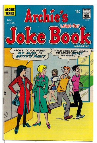 Archie’s Joke Book #155 (Archie Series) Dec 1970, Betty, Veronica ...