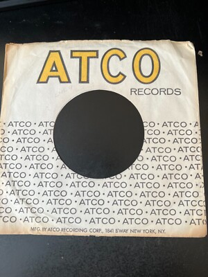 7" Atco Records Company Sleeve VG+ for 45's (Sleeve Only) | eBay