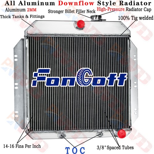 3 Rows Aluminum Radiator fit 60-62 Chevrolet C/K C10 C20 C30 K10 K20 ...