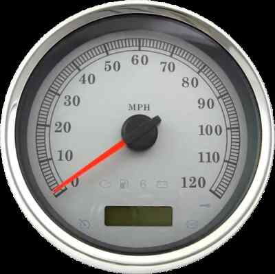 DS 5in MPH White Face Programmable Speedo for Road King Classic 04-13 ...