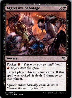 Aggressive Sabotage C Dominaria United 78 NM | eBay