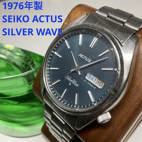 Seiko Actus Silver Wave Automatic Watch 38mm Stainless Steel Used | eBay