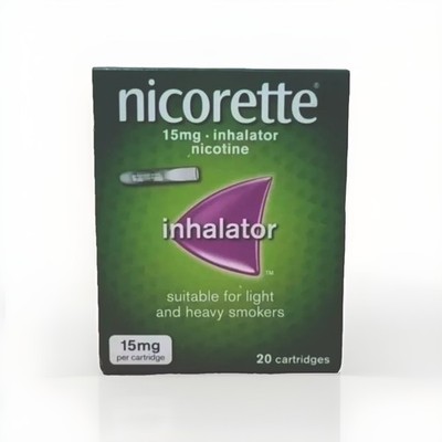 Nicorette Inhalator, 15 mg, 20 Cartridges Stop Smoking Aid Brand New ...